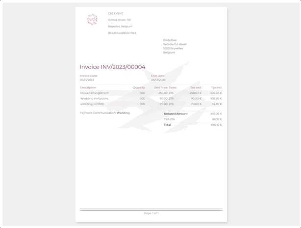 Invoice | Linkup Infotech