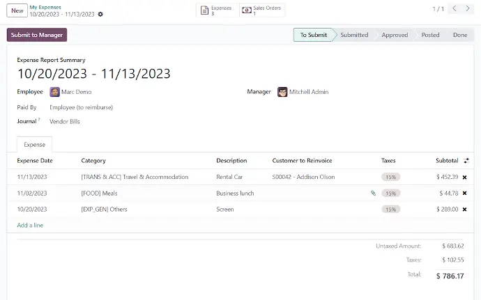 Expense | Linkup Infotech